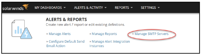 SolarWinds Integration with SendQuick To Send SMS Alert